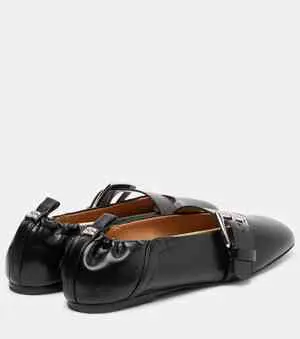 GANNI Butterfly Mary Jane Flats