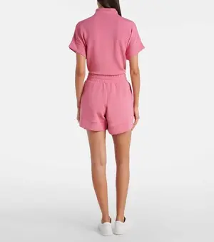 Varley Atrium High-rise Jersey Shorts - Pink