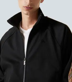 Burberry Check Cotton-blend Jersey Track Jacket
