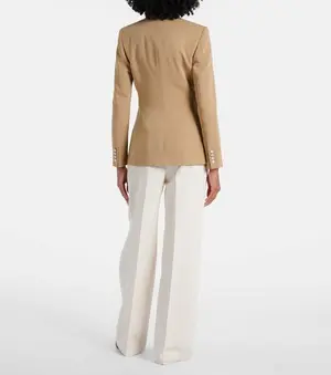 Ralph Lauren Parker Wool Gabardine Blazer - Beige