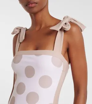 Simkhai Piper Polka-dot Swimsuit