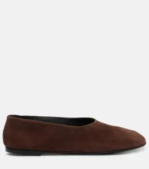 Proenza Schouler Glove Suede Ballet Flats - Brown