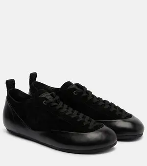 Proenza Schouler Arcadia Suede And Leather Sneakers - Black