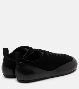 Proenza Schouler Arcadia Suede And Leather Sneakers - Black