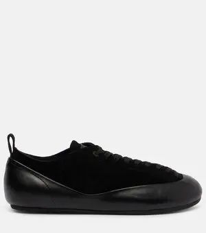 Proenza Schouler Arcadia Suede And Leather Sneakers - Black