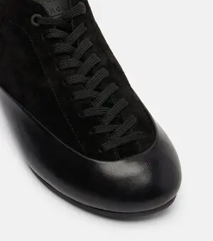 Proenza Schouler Arcadia Suede And Leather Sneakers - Black