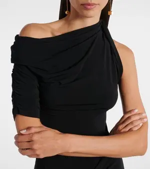 Jacquemus Drapeado Jersey Minidress