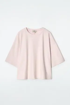 Cos Oversized Boxy T-shirt - Pink