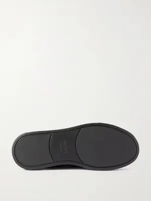 Zegna Triple Stitch™ Full-grain Deerskin Slip-on Sneakers
