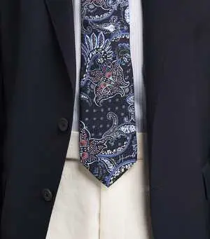 Harrods Paisley Print Standard Neck Tie