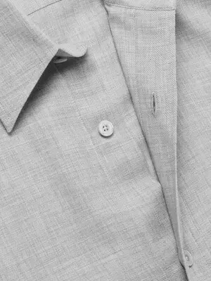 TOM FORD Slim-fit Cotton And Cashmere-blend Shirt - Gray