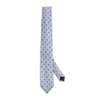 Harrods Silk Jacquard Standard Tie - Blue
