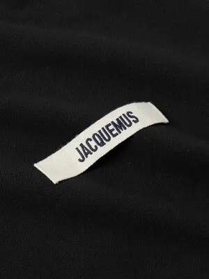 Jacquemus Logo-appliquéd Cotton-jersey Sweatshirt - Black