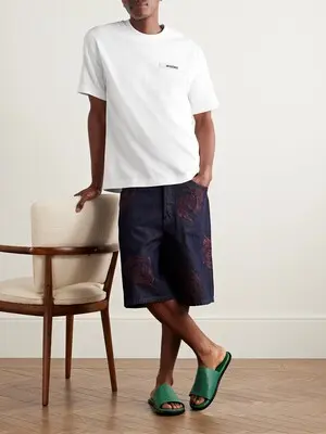 Jacquemus Logo-appliquéd Cotton-jersey T-shirt - White