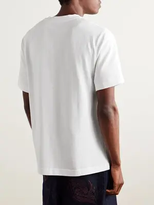 Jacquemus Logo-appliquéd Cotton-jersey T-shirt - White