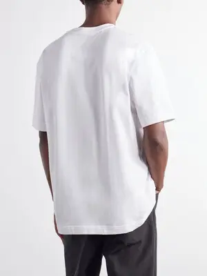 Jacquemus Logo-appliquéd Cotton-jersey T-shirt - White