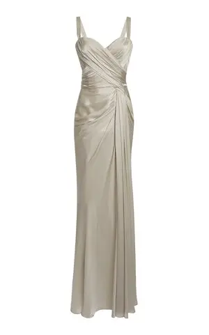 Zuhair Murad Draped Satin Gown