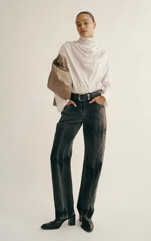 KALLMEYER Penelope Draped Cotton Top