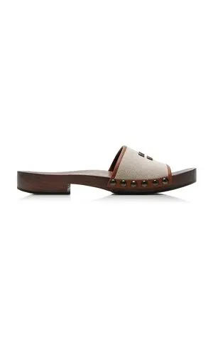 Miu Miu Glossed Mules Clogs For Women
