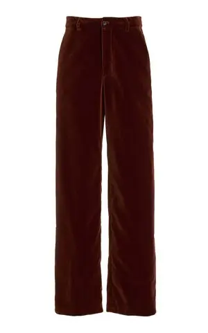 KALLMEYER Column Leg Cotton Trouser - Red