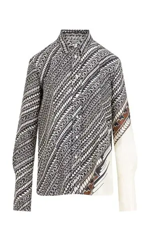 HEIRLOME Alex Jurado-printed Silk Shirt