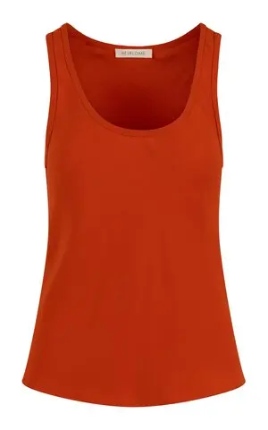 HEIRLOME Adau Silk Tank Top - Orange