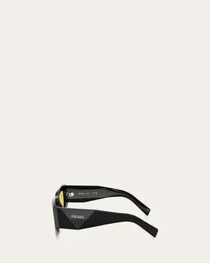 Prada Acetate Rectangle Sunglasses