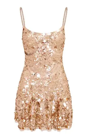 Sleeveless Sequin Mini Dress