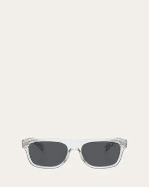 Prada Square Sunglasses - Transparent Grey