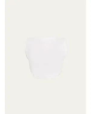 A.L.C. Mae Cropped High-Neck Top White