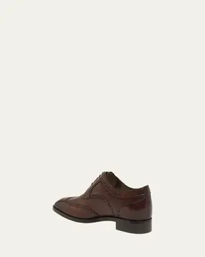 CHRISTIAN LOUBOUTIN Grave Wingtip Brogue Leather Derby Shoes
