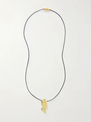 YSSO Pisces Recycled-plated Cord Necklace
