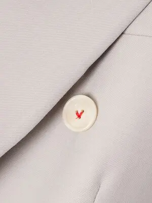 Victoria Beckham Oversized Double-breasted Twill Blazer - Gray