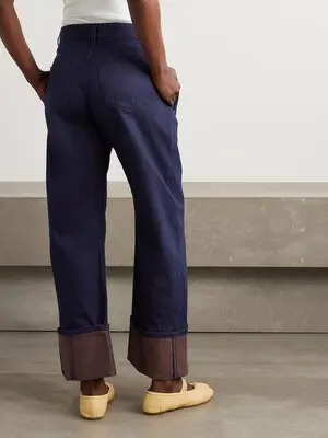 JW Anderson Twisted Asymmetric High-rise Jeans - Blue