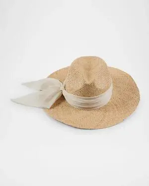 Eugenia Kim Emmanuelle Raffia Fedora - Beige
