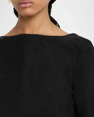 BY MALENE BIRGER Laura Backless Blouse - Black