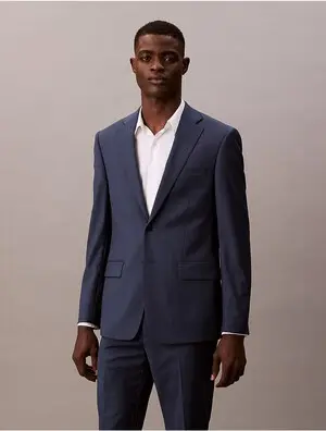 Calvin Klein Slim Fit Suit Jacket - Blue
