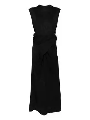 JIL SANDER Wrap-effect Wool Dress