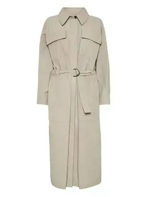 Brunello Cucinelli Belted Trench Coat