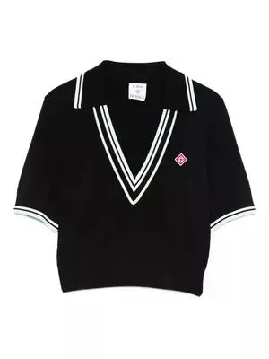 Casablanca V-neck Knitted Top