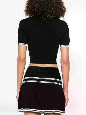 Casablanca V-neck Knitted Top