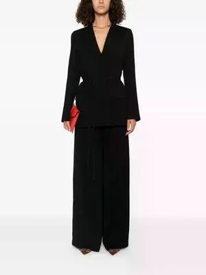 JOSEPH Tie-waist Pinstripe Jacket