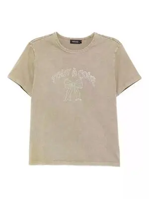 TOUT A COUP Logo-printed T-shirt - Green