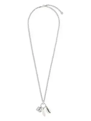 Dolce & Gabbana Dg Logo Necklace - Silver