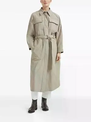 Brunello Cucinelli Belted Trench Coat - Neutrals