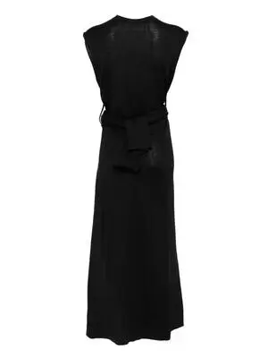 JIL SANDER Wrap-effect Wool Dress