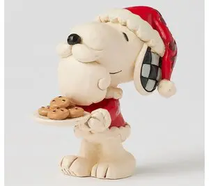 JIM SHORE Peanuts Snoopy Santa Mini Figurine