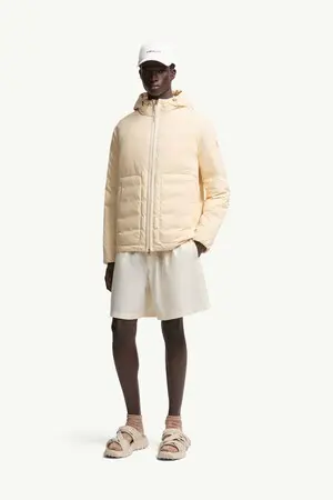 MONCLER X GILGA FARM DESIGNED BY DONALD GLOVER X Gilga Farm Linen Blend Shorts