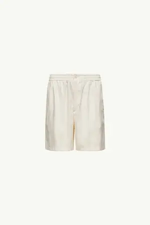 MONCLER X GILGA FARM DESIGNED BY DONALD GLOVER X Gilga Farm Linen Blend Shorts