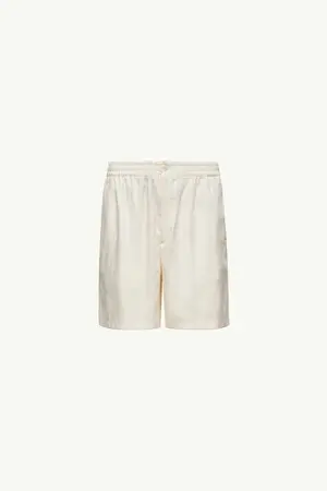 MONCLER X GILGA FARM DESIGNED BY DONALD GLOVER X Gilga Farm Linen Blend Shorts